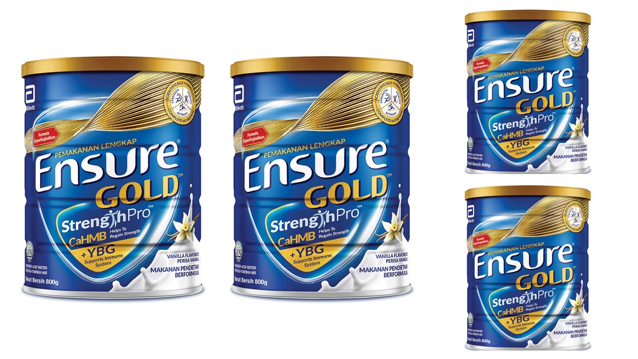 4 Cans x Abbott Ensure Gold (800g) Improved Formula – sportshorizon.com