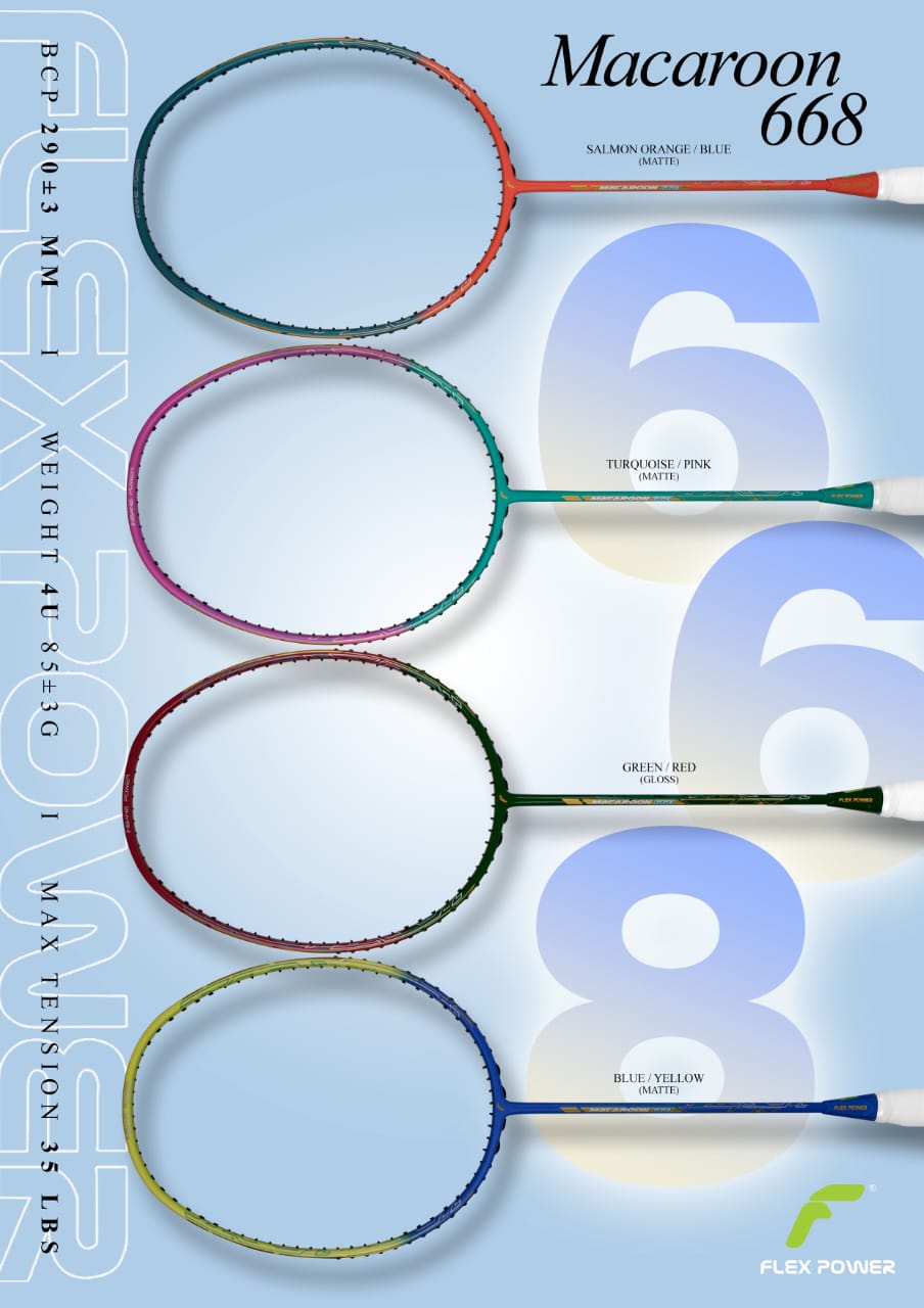 Flex Power Macaroon 668 Badminton Racket – sportshorizon.com